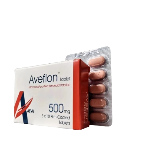 2X 30'S Tabs AVEFLON 500mg Treatment For Hemorrhoids/Piles Free ...