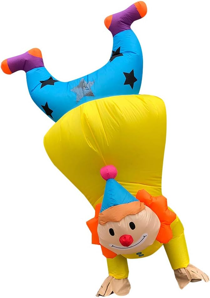 Halloween Inflatable Clown Costume Inflatable Blow-Up Costume Adult ...