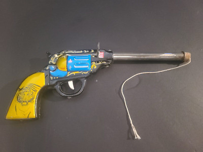 Vintage 1960's Tin Litho Toy Lucky Pop Cork Gun Pistol Made in Japan | eBay