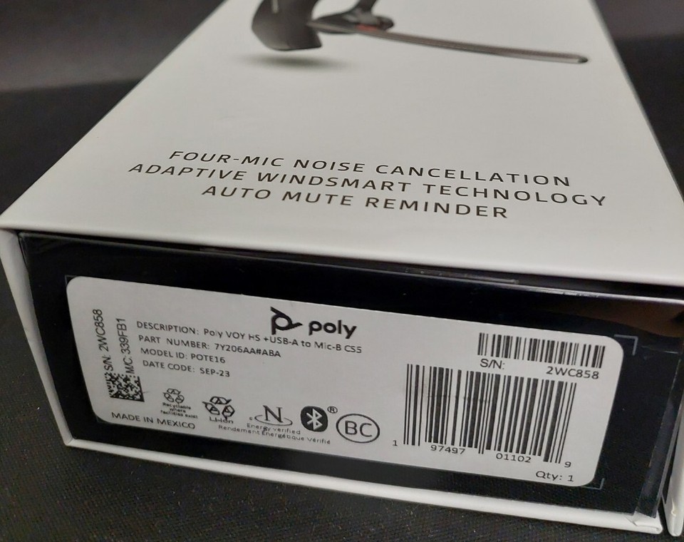 Plantronics Voyager 5200 / 5220 POLY Premium Wireless Bluetooth Headset ...