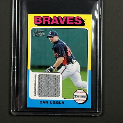 2011 Topps Lineage 1975 Mini Relics Atlanta Braves Baseball Card #DU ...