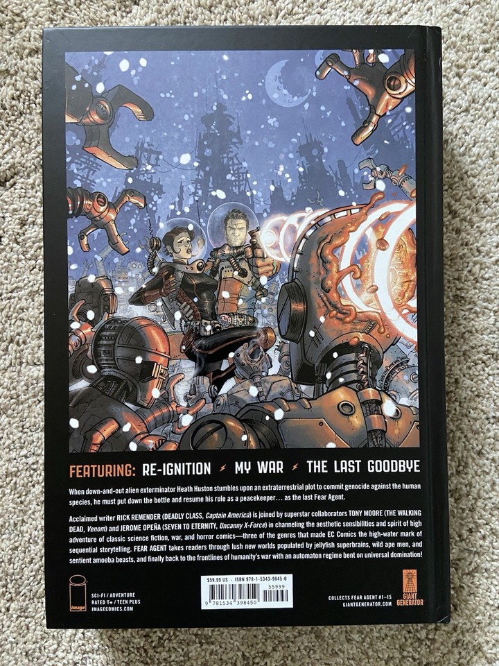 FEAR AGENT 20TH Anniversary Deluxe Edition Volume 1 HARDCOVER JEROME ...