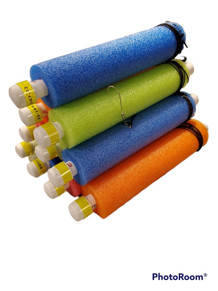 Catfish fishing Jugline Multicolor lot of 10, Reflective high vis tape ...