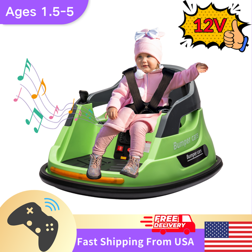 Kids Ride On Bumper Car 12V Electric Baby Bumping Toy Gifts with Remote ...
