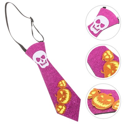 Halloween Necktie Cosplay Prop Decorative Party Necktie Decoration ...