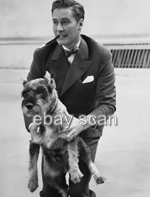 ERROL FLYNN AND HIS CUTE DOG 8X10 PHOTO pup | eBay