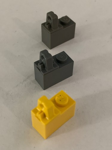 LEGO Parts 989 c01 (2pcs) Hinge Brick 1x2 Locking w 1 Finger Top Choose ...
