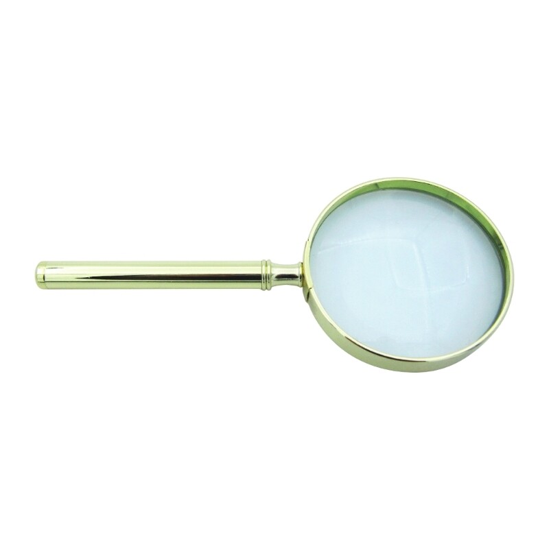 30X Optical Glass Magnifier Metal Frame Magnifying Glass with Handle ...