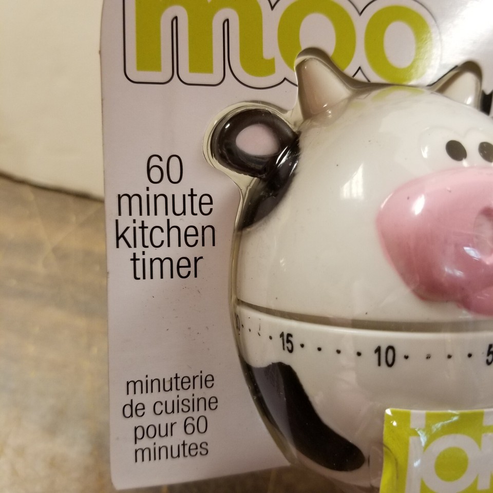 Moo Moo COW Joie Kitchen Timer ~ 60 Minute Cooking Timer Pantry Baking ...