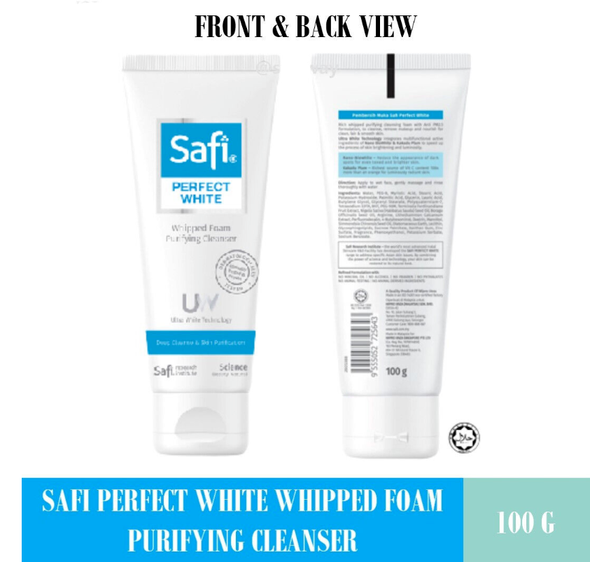 5x100G Safi Perfect White Whipped Foam Purifying Cleanser Radiant Skin Tone DHL | eBay