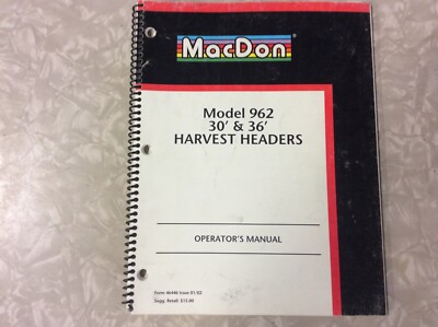 Manuals & Books - Macdon Models