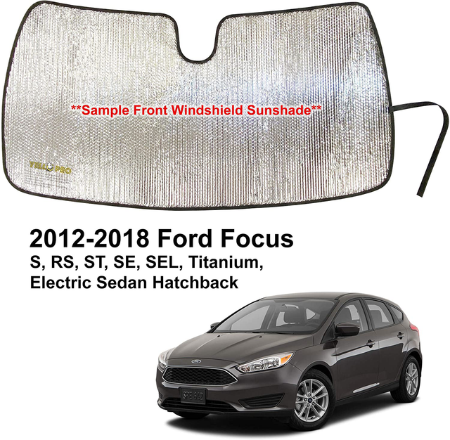 YelloPro CustomFit Reflective Front Windshield Sunshade for Ford Focus ...