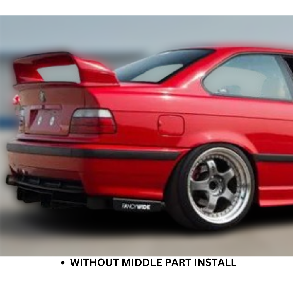 For BMW 3 Series E36 Sedan Rear Spoiler Wing Trunk Boot GlossBlack ...