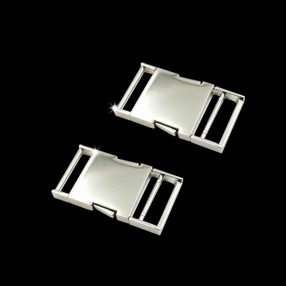 Metal Side Release Buckles Clips for Webbing Strap Squeeze Fasteners ...
