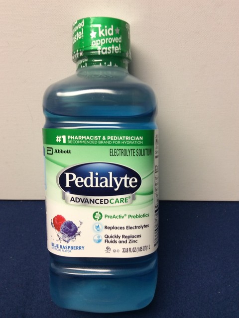 Pedialyte Blue Raspberry Electrolyte Solution 1 Liter for sale online ...