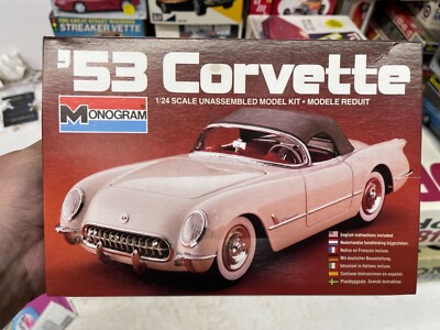 Monogram 2291 1953 Chevy CORVETTE Convertible 1/24 Vintage 1982 McM ...