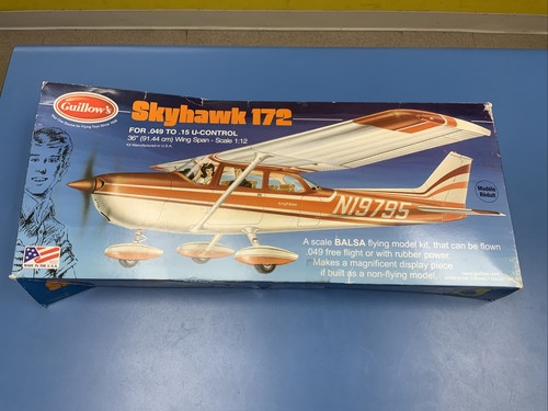 Guillows Cessna Skyhawk 172 Balsa Wood Flying Model Kit 802 Airplane | eBay
