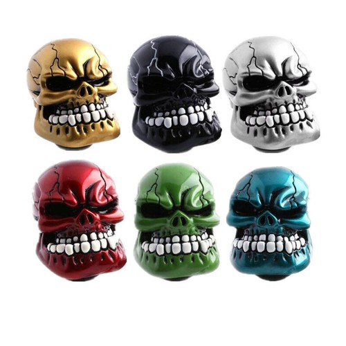 Demon Skull Head Gear Car Shift Knob Shifter Lever Resin MT Manual ...