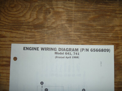 Bobcat 641 741 Skid Steer Engine Electrical Wiring Diagram Schematic ...