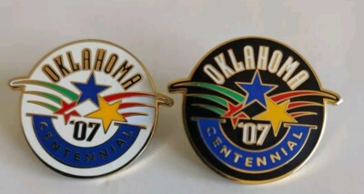 2 Different Oklahoma Centennial 07 Lapel Pins | eBay