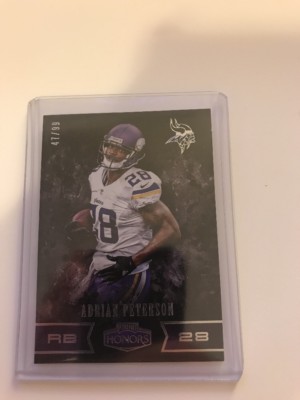 2016 Panini Honors Football #45 Adrian Peterson 47/99 Minnesota Vikings ...