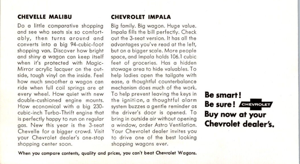 1968 Chevrolet Impala & Chevelle Malibu Station Wagons Automobiles Cars ...