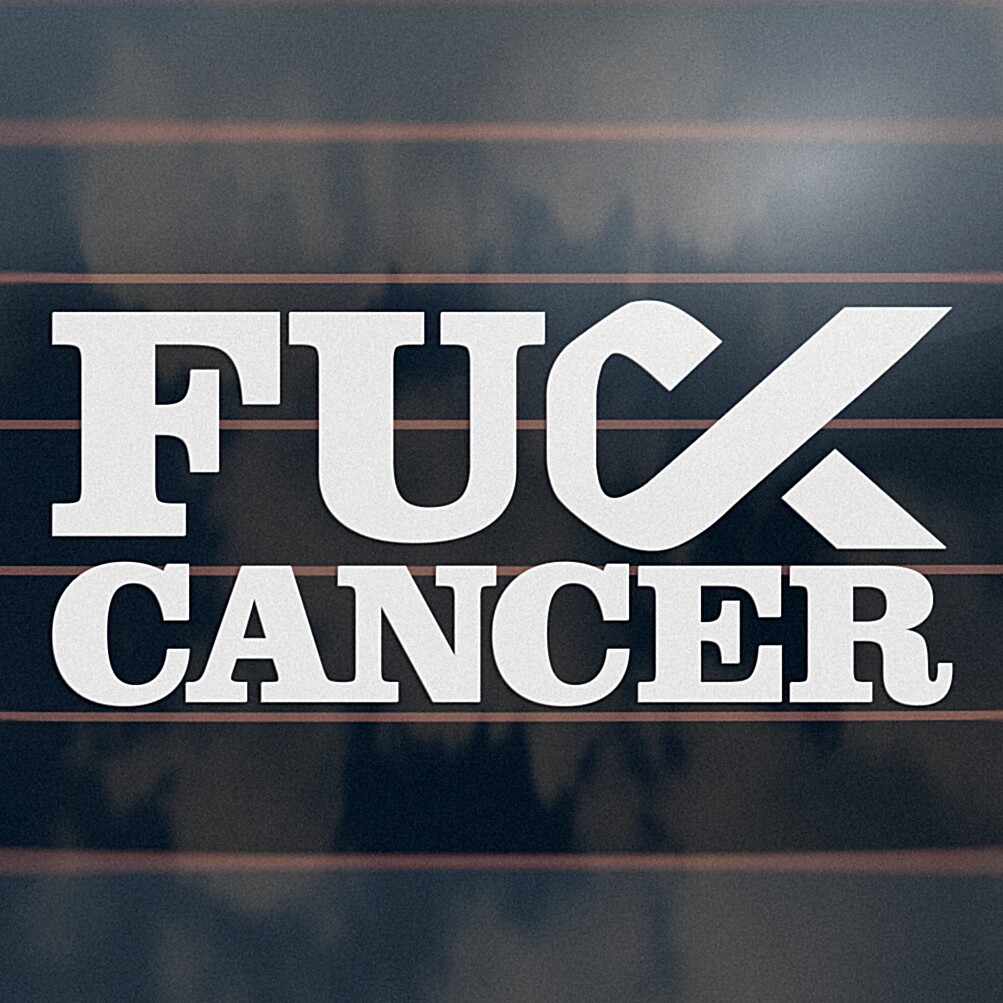 F*CK CANCER Sticker 200mm fck breast cancer ribbon awareness car decal ...