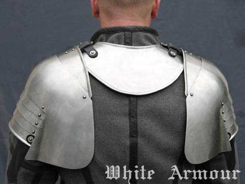 Combat Pauldrons Simple Gorget Medieval Armor SCA Armor LARP Armor ...