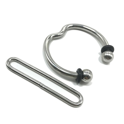 Male Adjustment Stainless Steel Ring Scrotum Ball Penis Stretcher ...