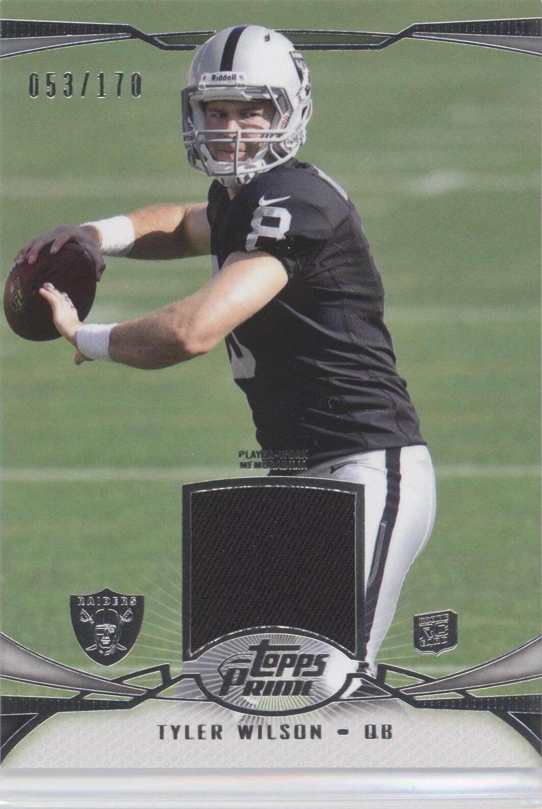 2013 Topps Prime - Relics Tyler Wilson #PR-TW /170 (MEM, RC) for sale ...