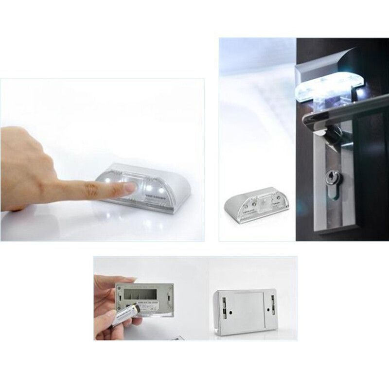 LED Intelligent Door Lock Cabinet Key Induction Small Night Light ...