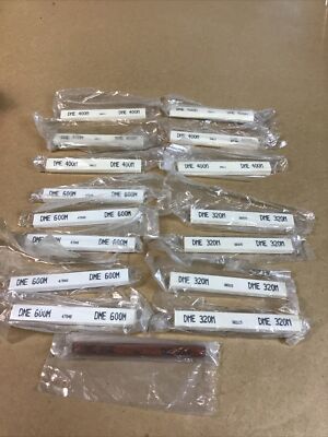 16 NEW! ASST ABRASIVE STICKS/ POLISHING STONES DME 600, DME 320, DME ...