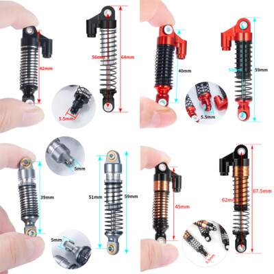 Shock Absorber Spring Damper Suspension for 1/18 Traxxas TRX4-M RC ...