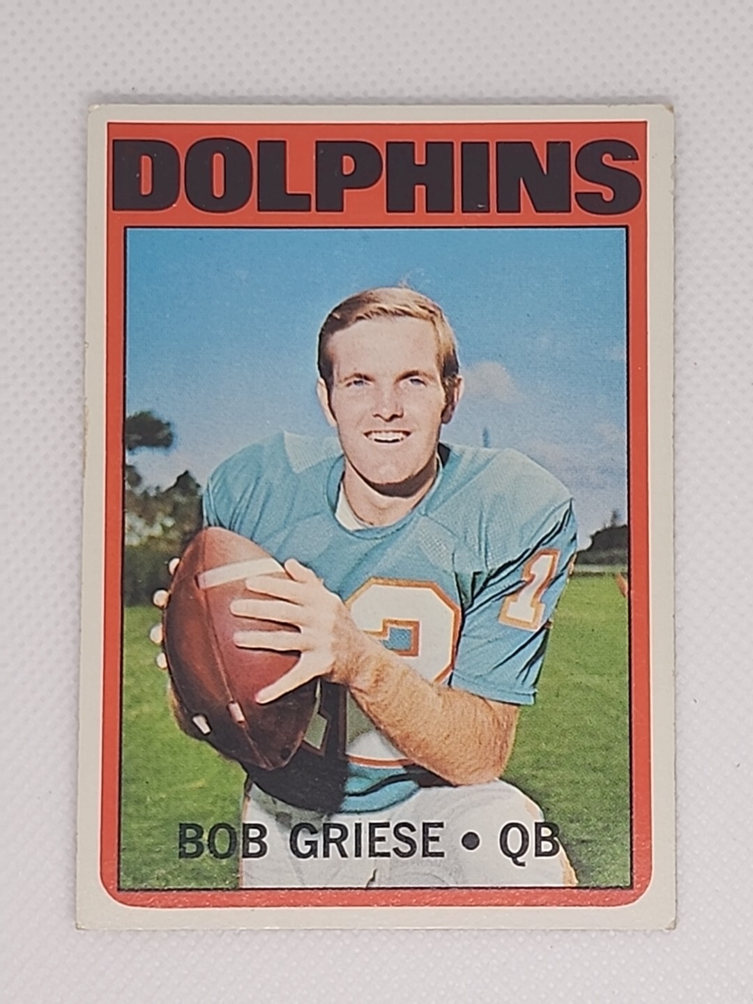 BOB GRIESE 1972 TOPPS #80 MIAMI DOLPHINS | eBay