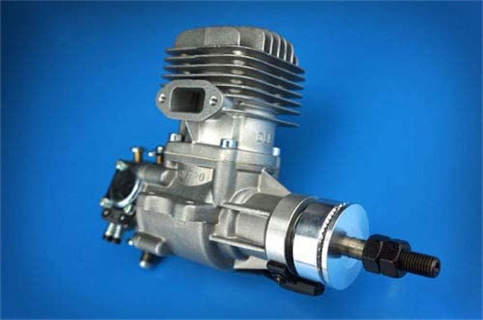 DLE 20CC Single Cylinder Two Stroke Side Exhaust Gas Engine w/ Igniton ...