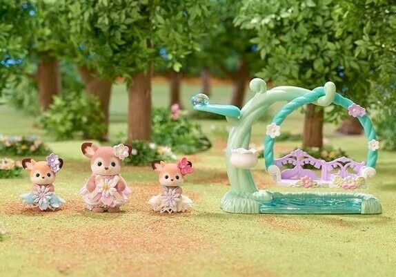 Sylvanian Families Baby Deer Water Friendship Swing FS-56 Set Calico ...