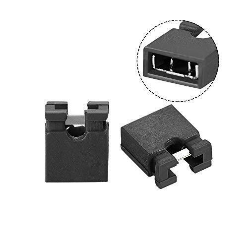 100-pcs 2.54mm Standard Pin Header Mini Jumper Cap Short Circuit ...