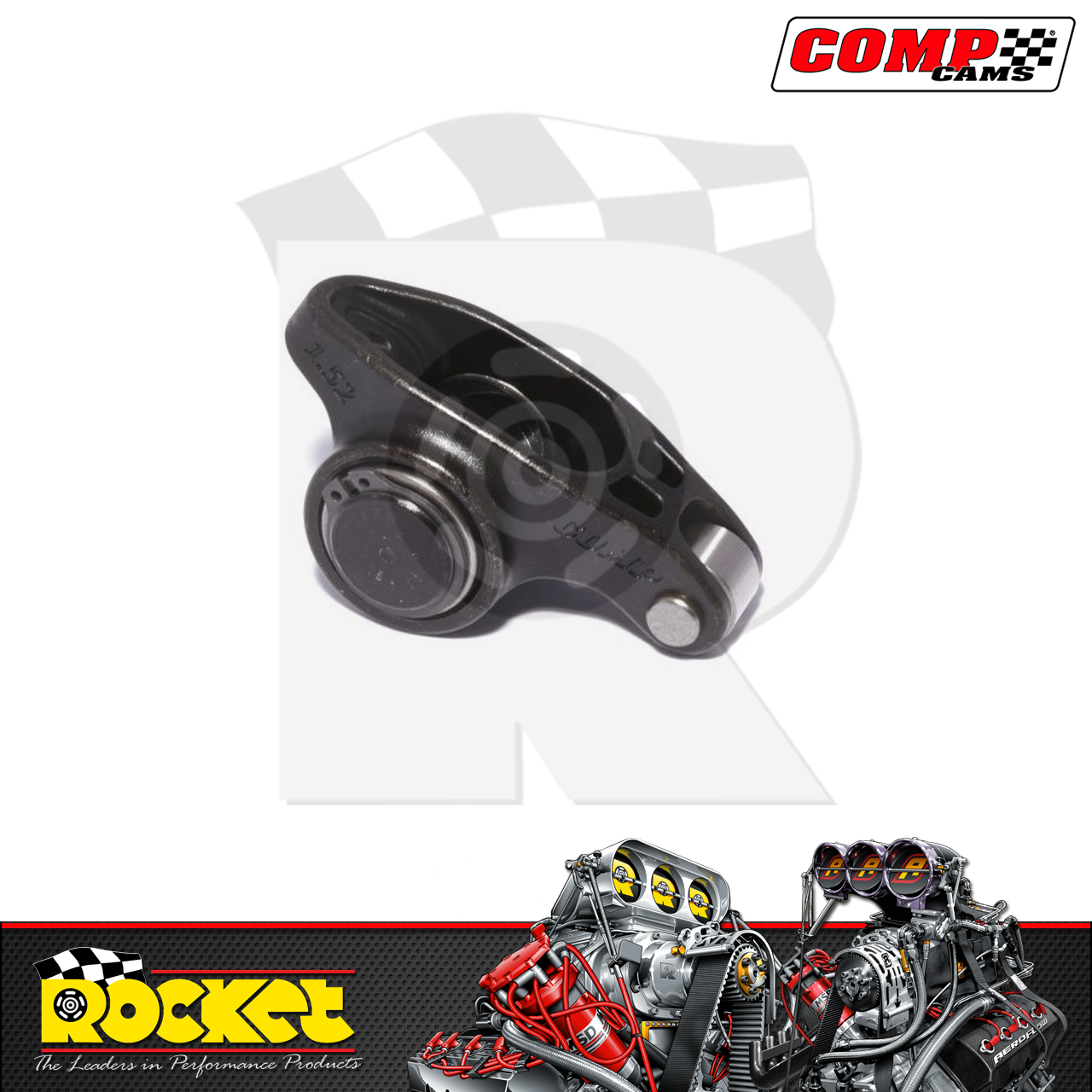 Comp Cams Ultra Pro Magnum Rocker Arms 3/8" Stud 1.52:1 Fit Chev SB ...