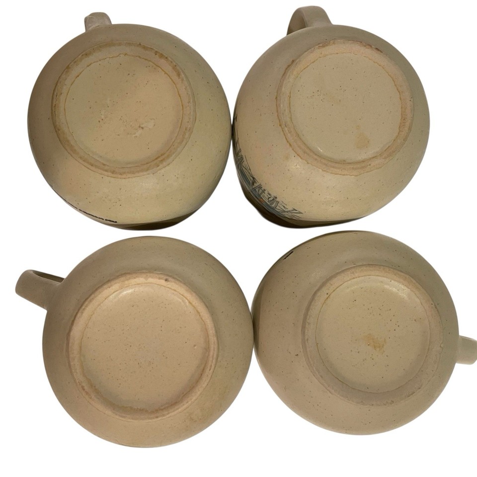 Vtg Stoneware Coffee Cup Mugs Mallard, Teal, Tutted & Red Breasted Lot ...