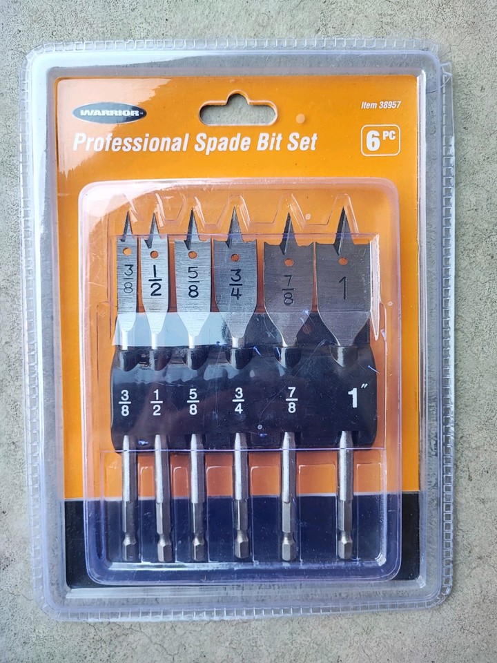Warrior Professional Spade Bit Set. 6pc | eBay