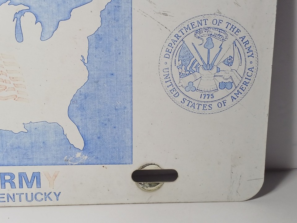 Vintage Fort Knox Kentucky License Plate US Army US Military Metal ...