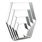 Long Hexagon Cookie Cutters Shapes Set with Assorted Sizes - 5 inch, 4 ...