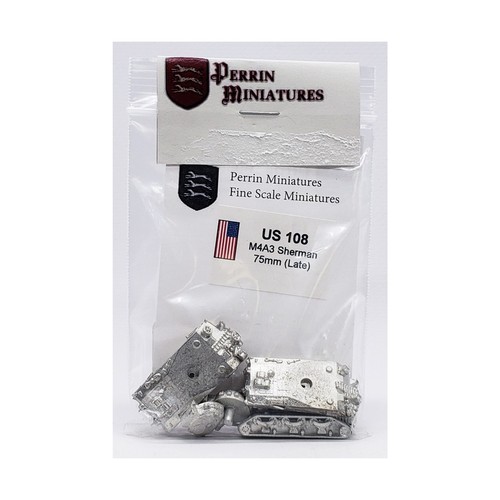 Perrin WWII Mini 10mm M4A3 Sherman 75mm Late Pack New | eBay