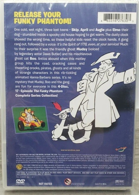 The Funky Phantom The Complete Series DVD 4 Disc Set Hanna Barbera | eBay