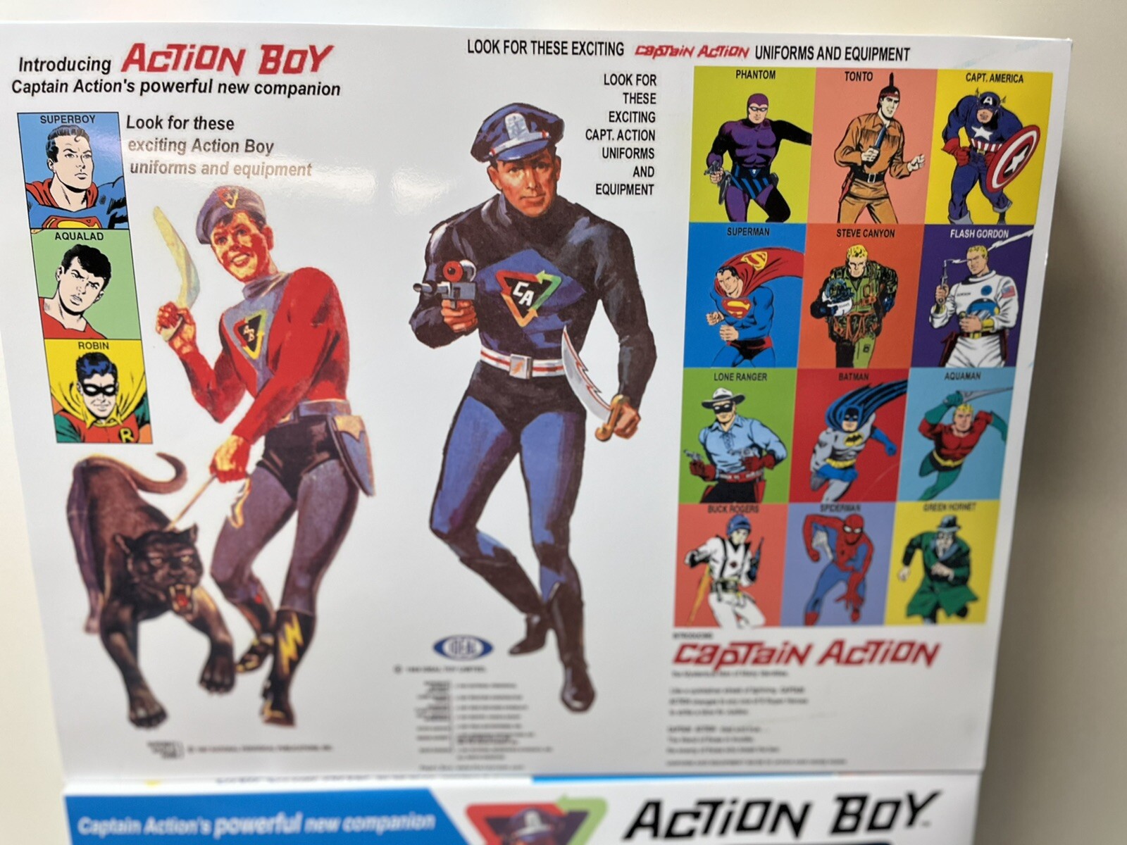 Vintage Original Captain Action - Superboy Resew with NEW repro Box | eBay