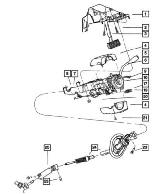 Genuine Mopar 2002-2005 Dodge Ram 2500 Lower Steering Column Shaft ...