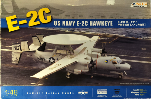 Kinetic 1:48 E-2C Hawkeye USN AEW Aircraft Model Kit #48013 *SEALED IN ...