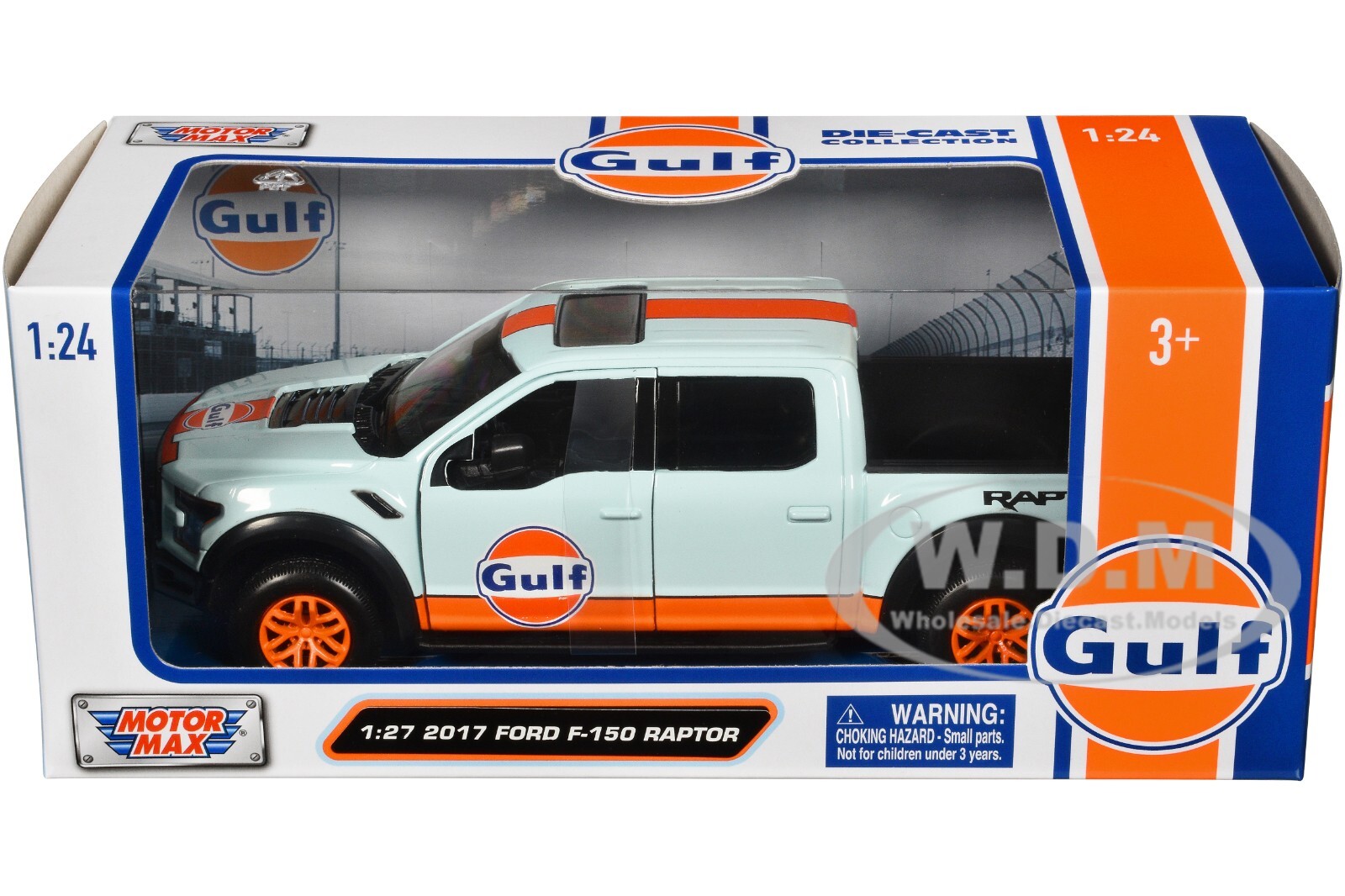 2017 FORD F-150 RAPTOR PICKUP "GULF OIL" 1/27 DIECAST MODEL BY MOTORMAX ...