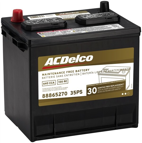 BRAND NEW Vehicle Battery-30 Month Warranty High Reserve ACDelco 35PS ...