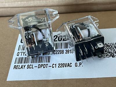 SCL-DPDT-C1 220VAC Intermediate Relay 10A 250VAC 8 Pins x 1pc | eBay